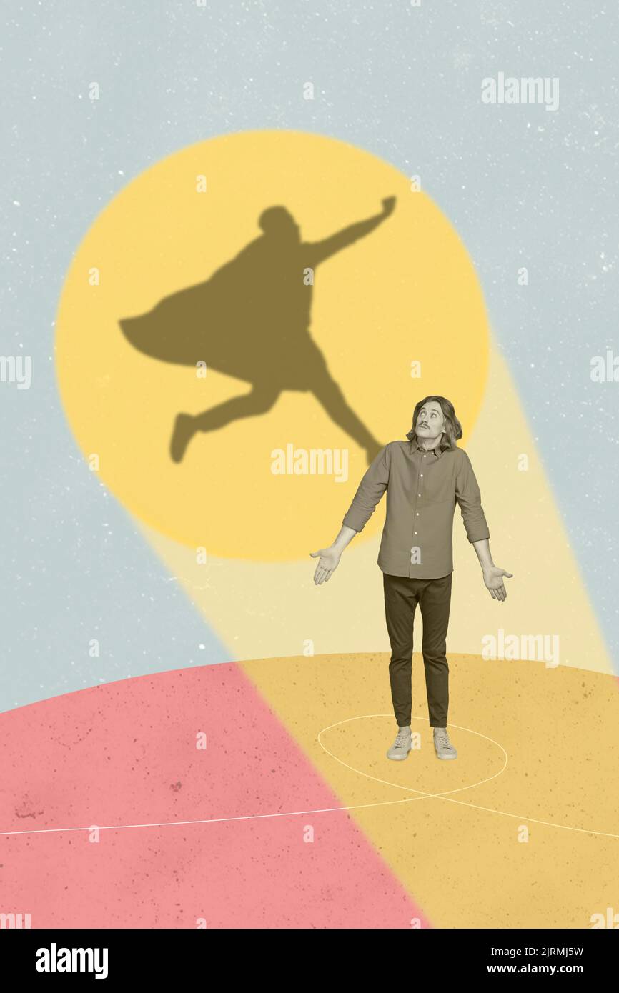 Super hero cape shadow hi-res stock photography and images - Alamy