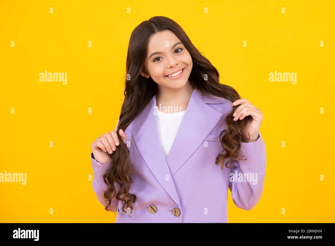 Happy face, positive and smiling emotions of teenager girl. Little kid ...