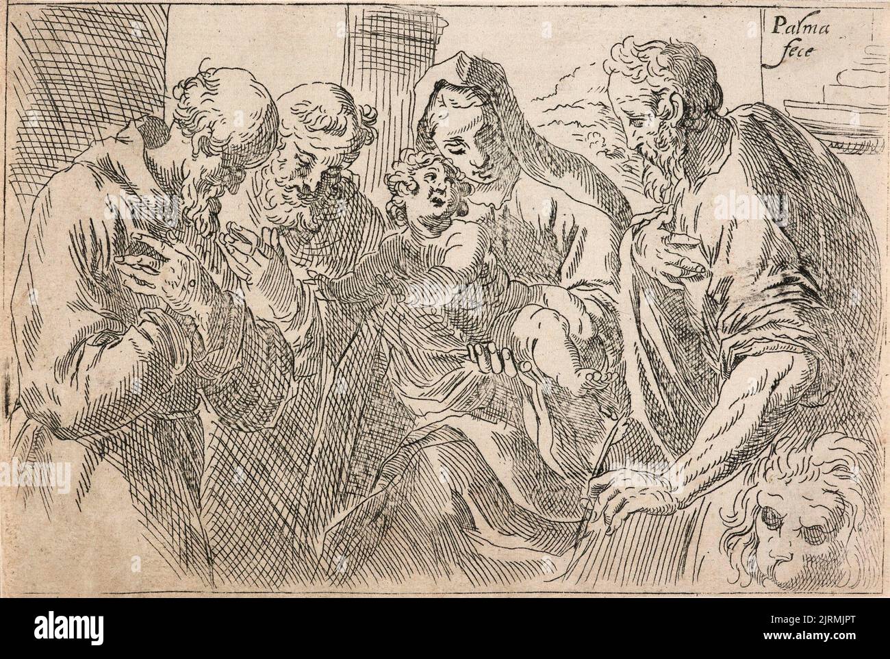 Principles of drawing. Virgin and Child with St. Jerome and St. Francis ...