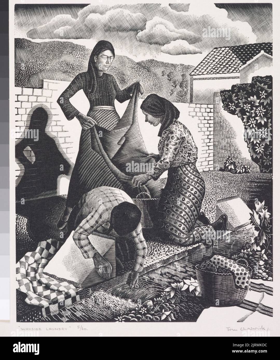 Wayside laundry, 1930s, by Tom Chadwick. Gift of Rex Nan Kivell, 1953 ...