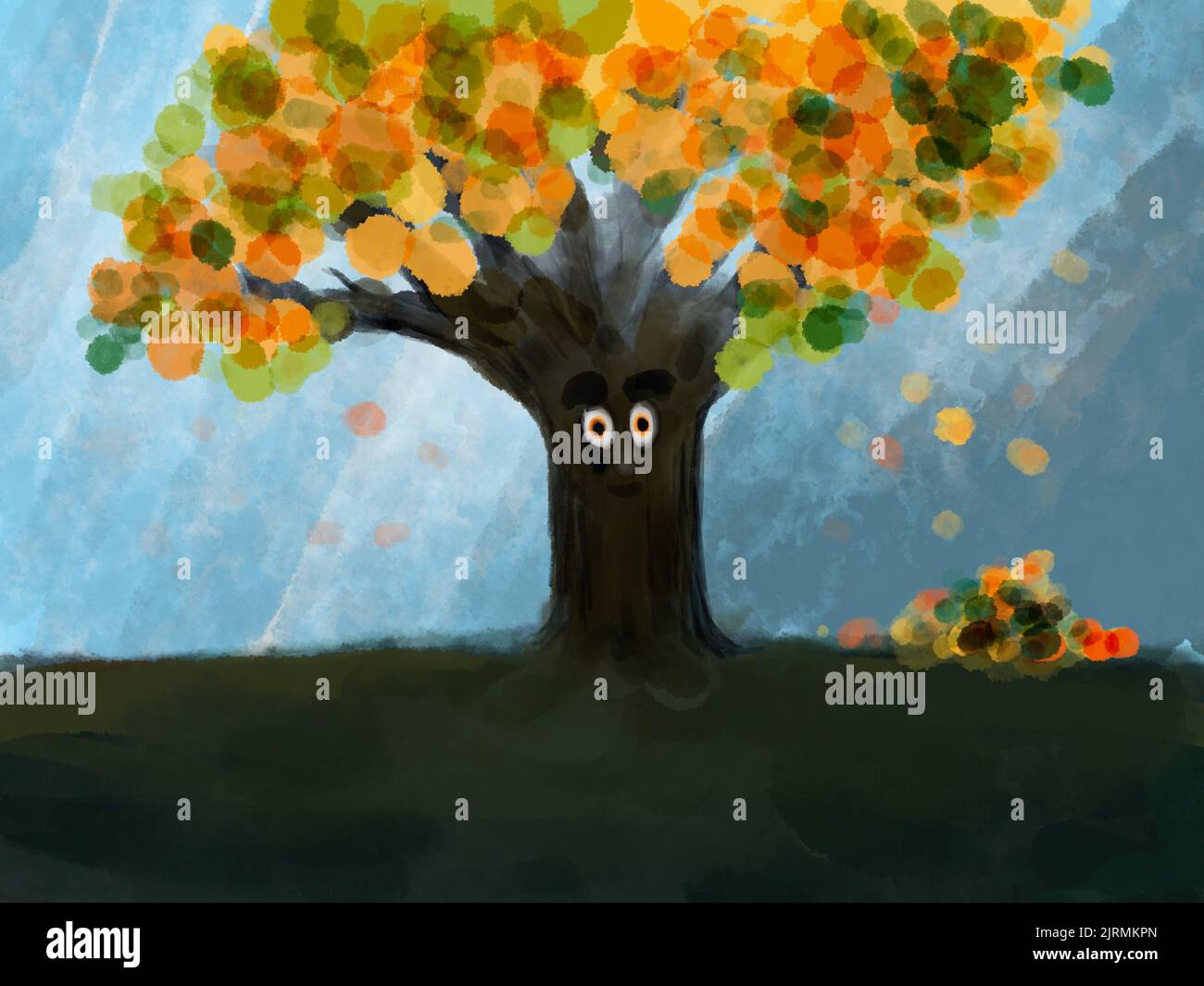 Cartoon autumn leaves hi-res stock photography and images - Alamy