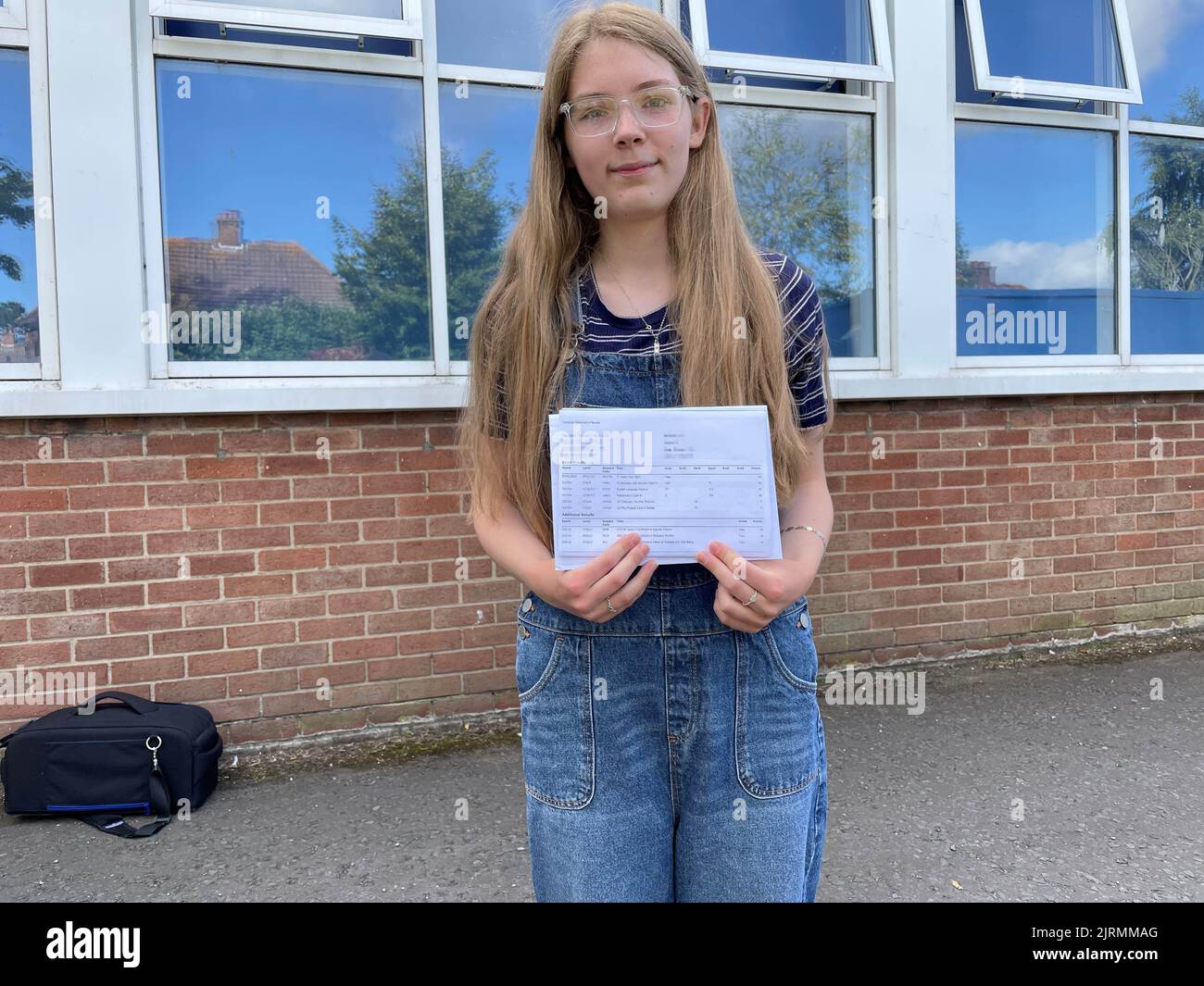 PIXELATION BY PA PICTURE DESK Holly Martin, a pupil of St Columbanus ...