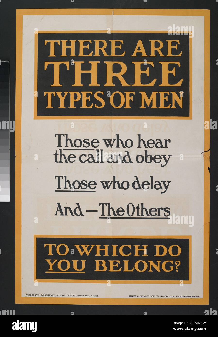 Poster, 'There Are Three Types Of Men', 1915, United Kingdom, by ...