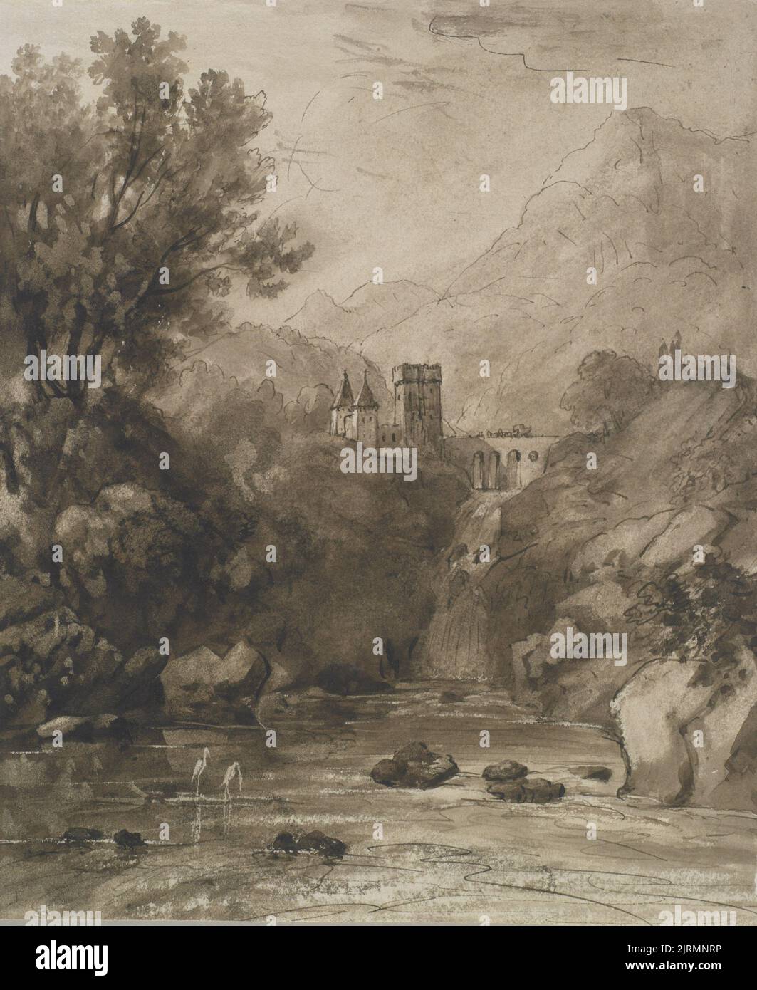 Lake and bridge, by Richard Henry Hilditch. Gift of Archdeacon F.H.D ...