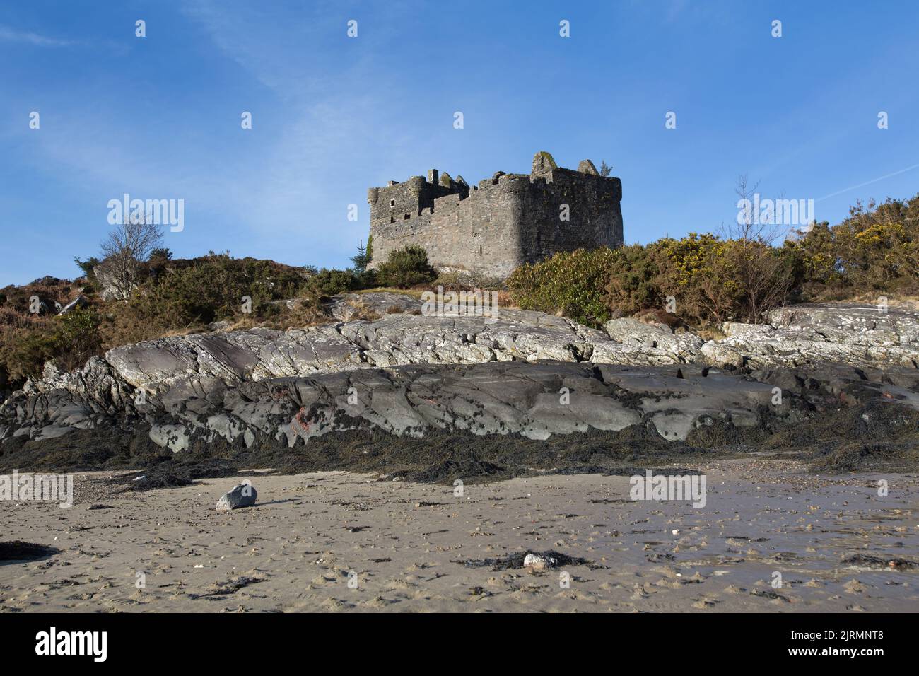 Peninsula of Ardamurchan, Scotland. Picturesque view of the historic of ...