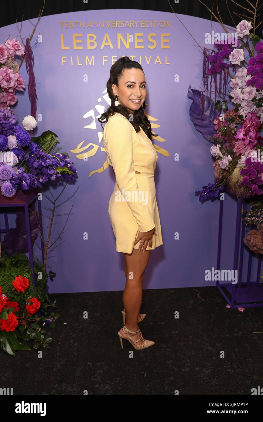 August 25, 2022: ANTOINETTE LATTOUF attends the Lebanese Film Festival ...