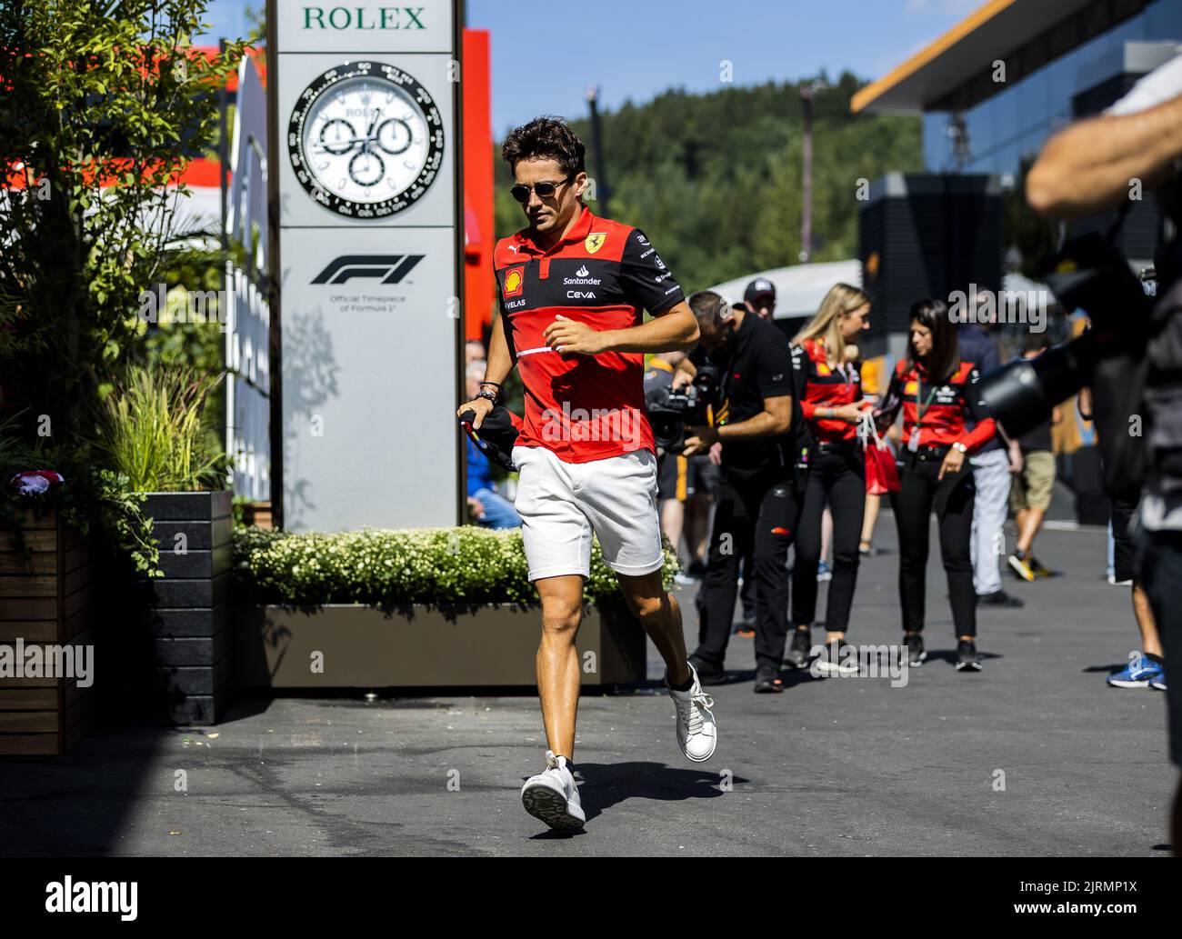 2022-08-25 12:46:18 SPA - Charles Leclerc (Ferrari) on the Spa ...