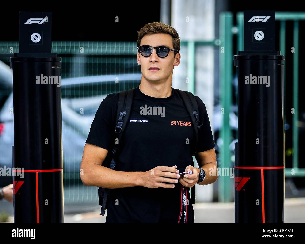 SPA - George Russell (Mercedes) on the Spa-Francorchamps race track in ...