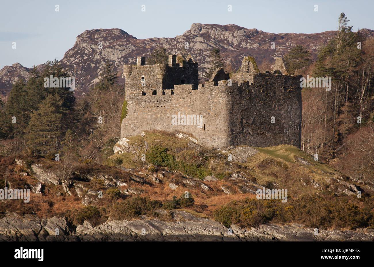 Peninsula of Ardamurchan, Scotland. Picturesque view of the historic of ...