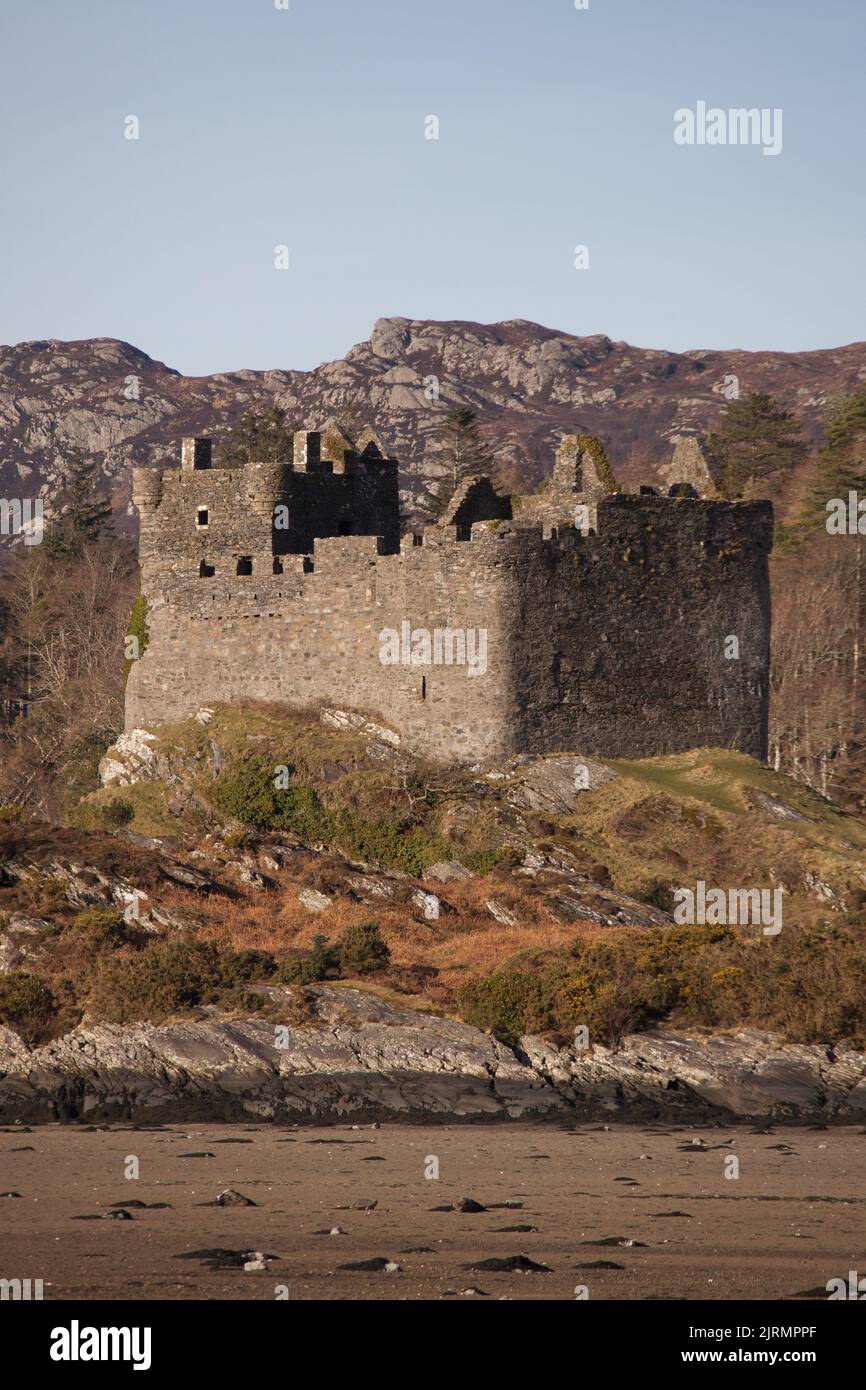 Peninsula of Ardamurchan, Scotland. Picturesque view of the historic of ...