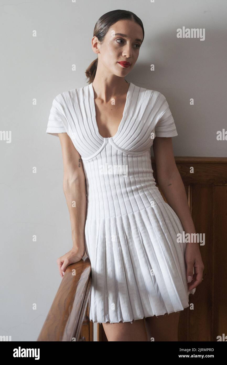 Actress Maria Pedraza poses in a portrait session, at the Academia del ...