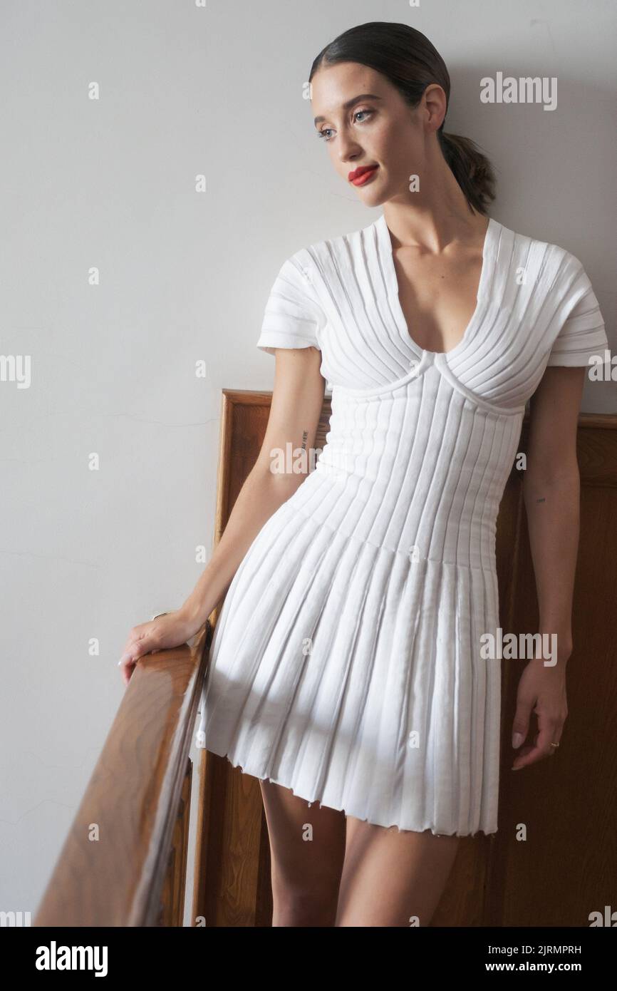 Actress Maria Pedraza poses in a portrait session, at the Academia del ...