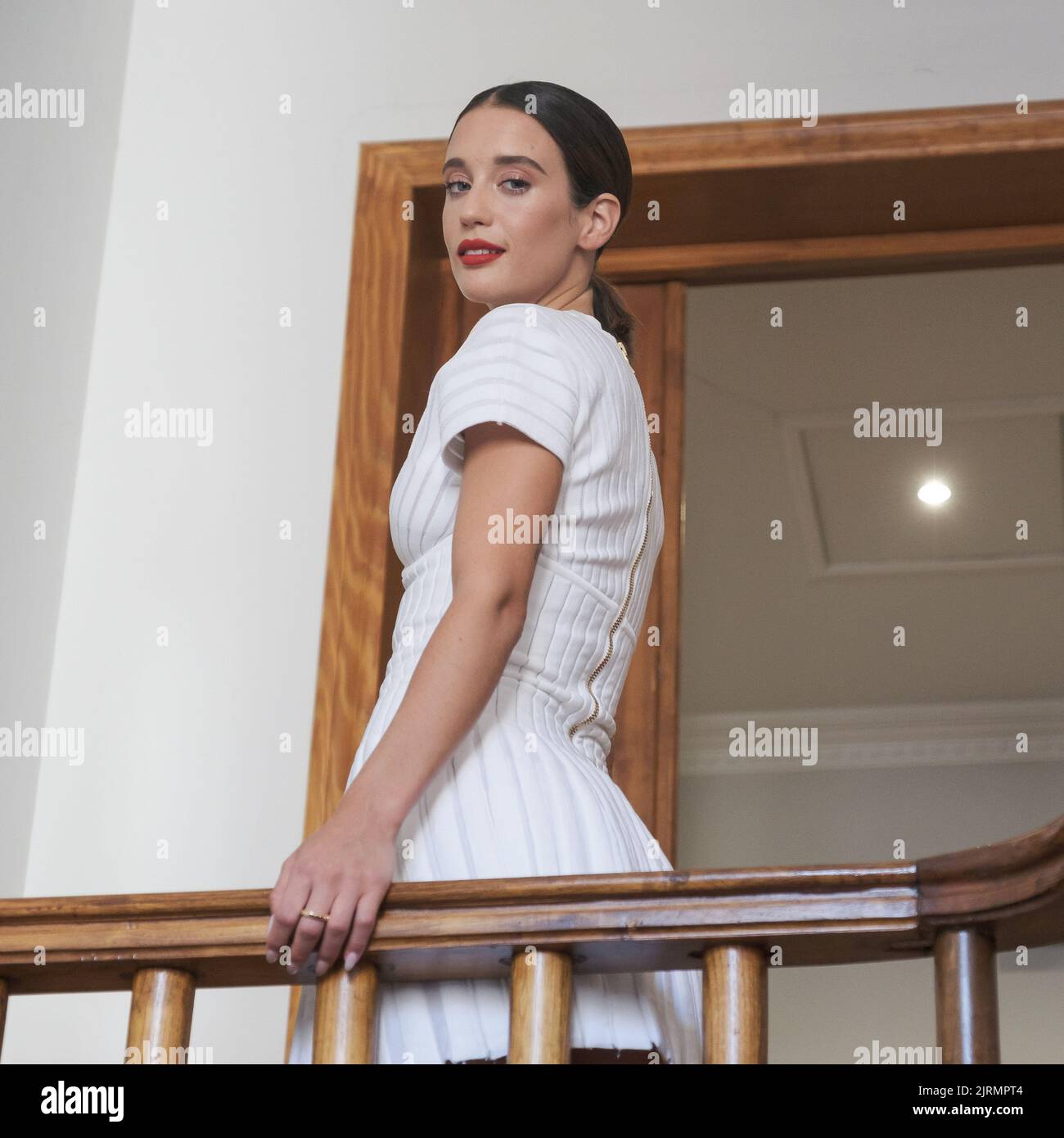 Actress Maria Pedraza poses in a portrait session, at the Academia del ...