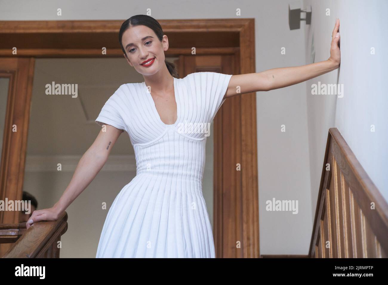 Actress Maria Pedraza poses in a portrait session, at the Academia del ...