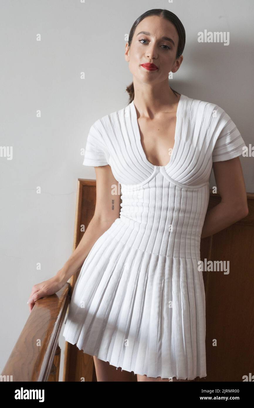 Madrid, Spain. 25th Aug, 2022. Actress Maria Pedraza poses in a ...