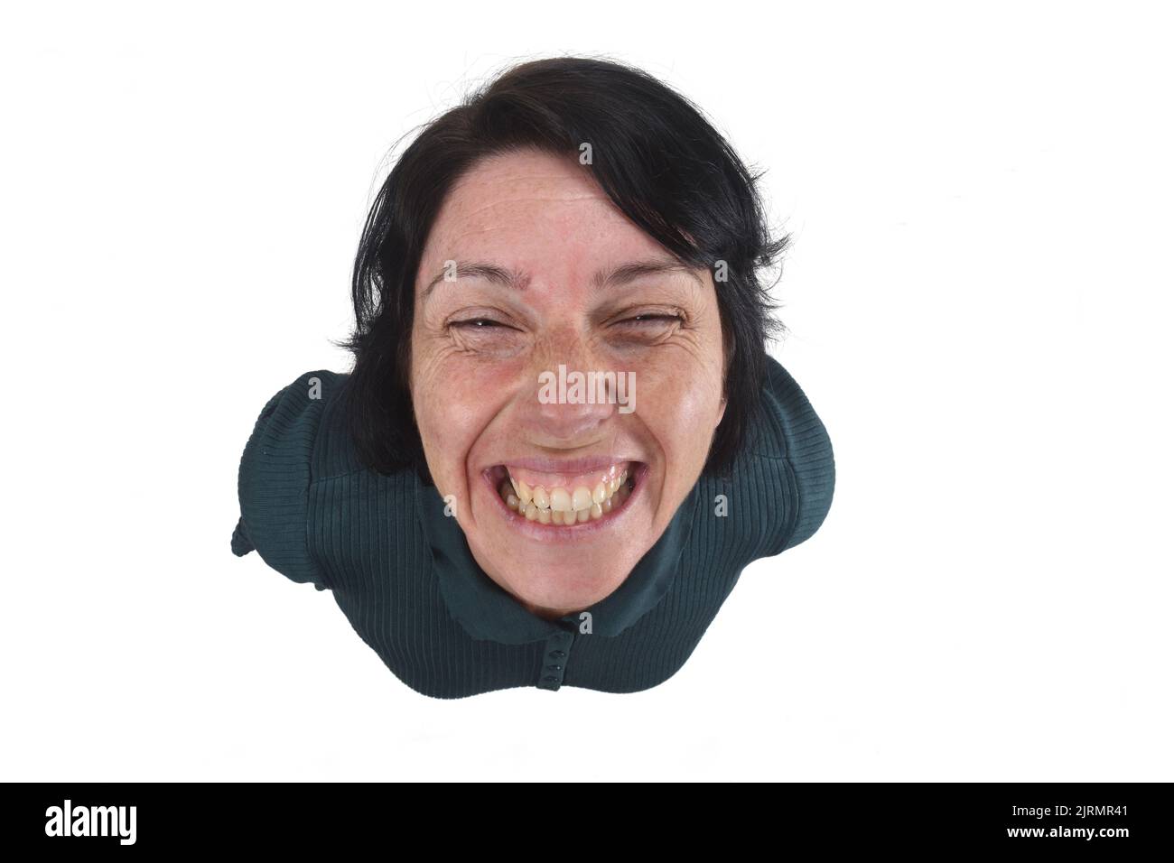 Teeth showing smile Cut Out Stock Images & Pictures - Alamy