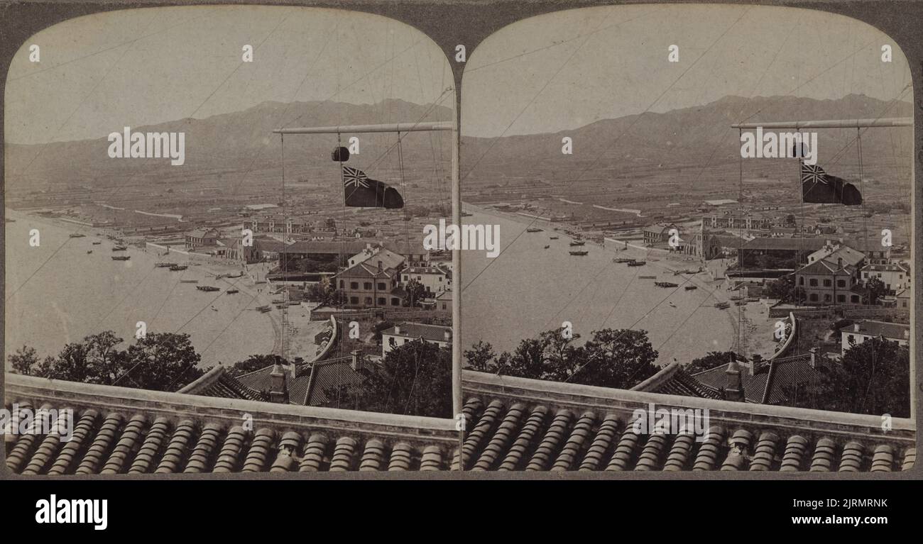 Chefoo (Yantai), from Signal Tower, looking East, 1900, China, by James ...