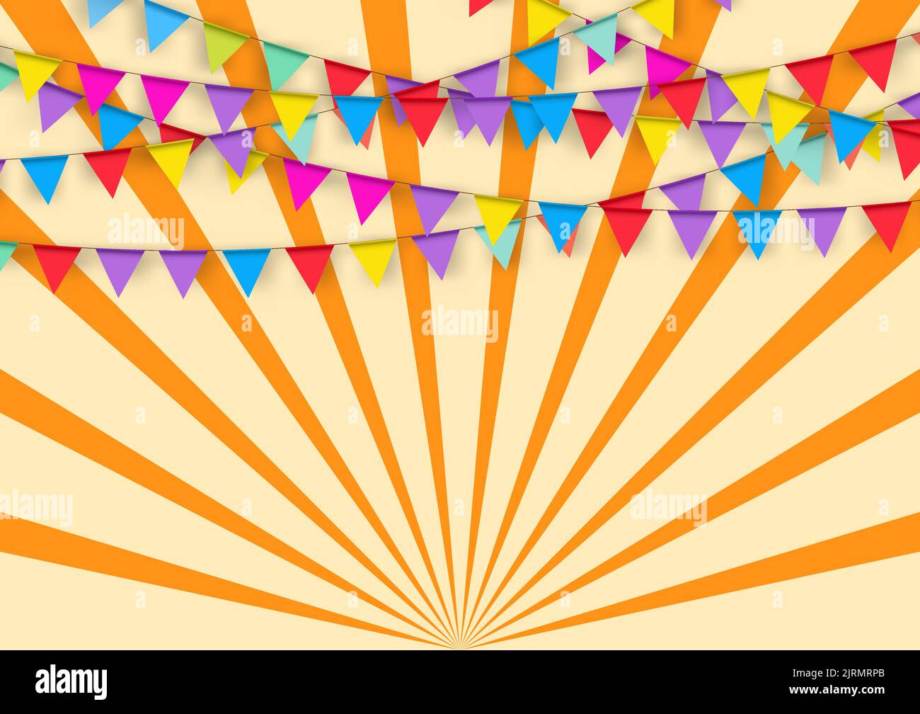abstract background drawing style sunburst with flag and ribbon vector ...