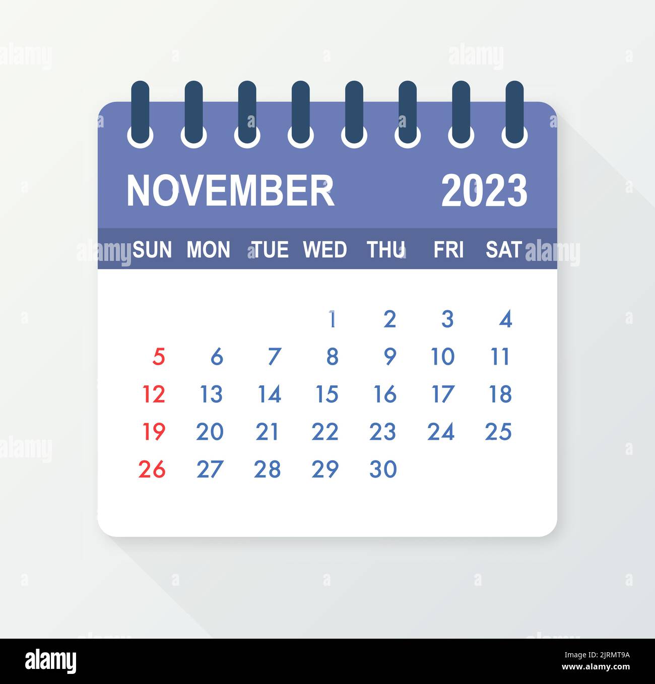 November 2023 Calendar Leaf. Calendar 2023 in flat style. Vector ... November 2023 Calendar Leaf. Calendar 2023 in flat style. Vector ...