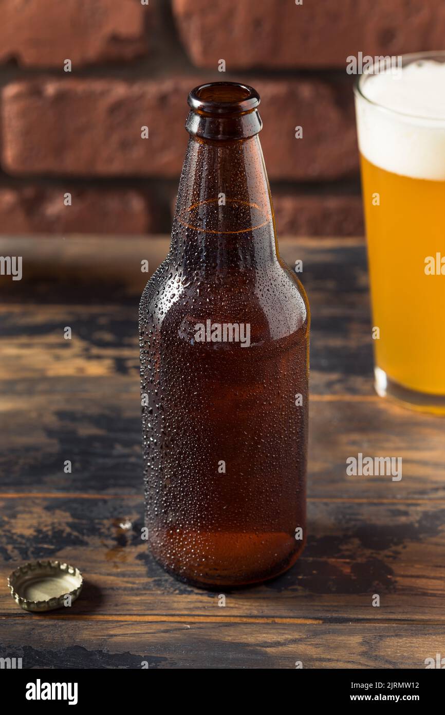 Cold Refreshing Craft Beer in a Bottle Ready to Drink Stock Photo - Alamy