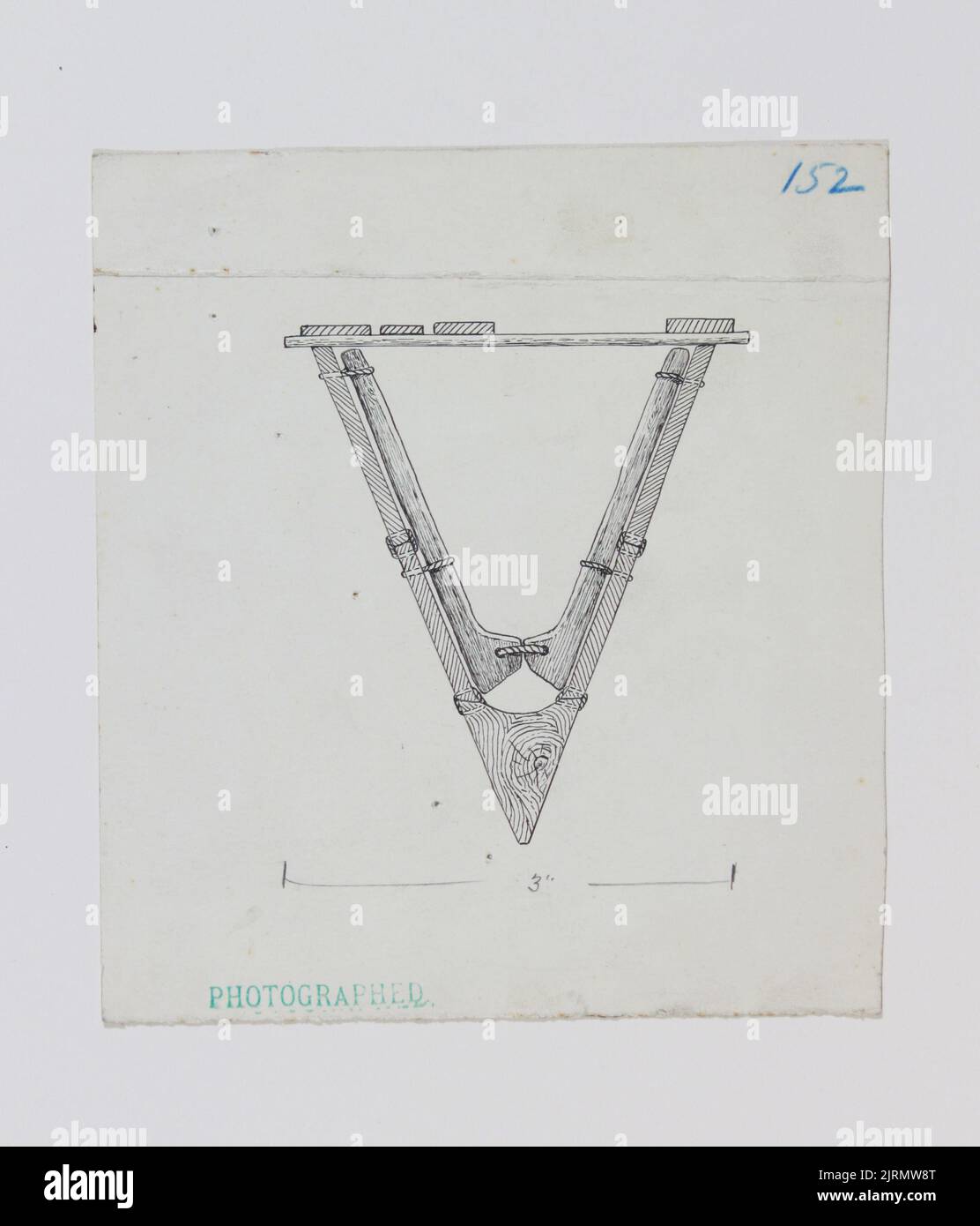 Sketch of Gilbert island outrigger canoe, no date given, by Ethel ...