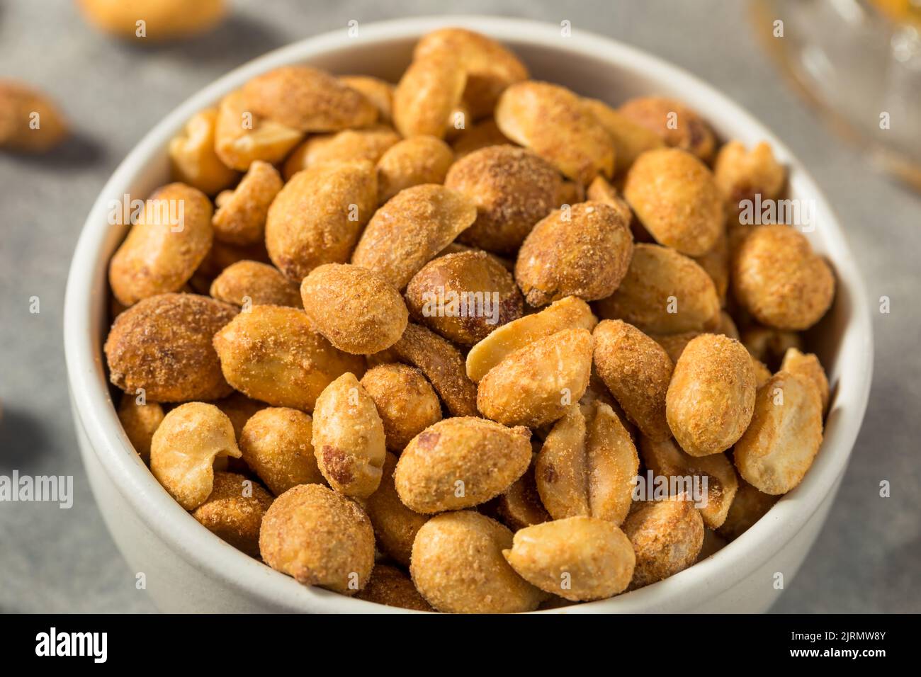 Organic Salted Beer Bar Nuts in a Bowl Stock Photo - Alamy