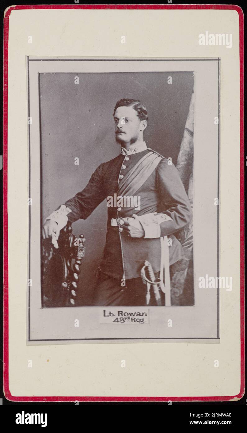 Lieutenant Rowan, 43rd Reg., about 1870-1873, circa 1900, by William ...