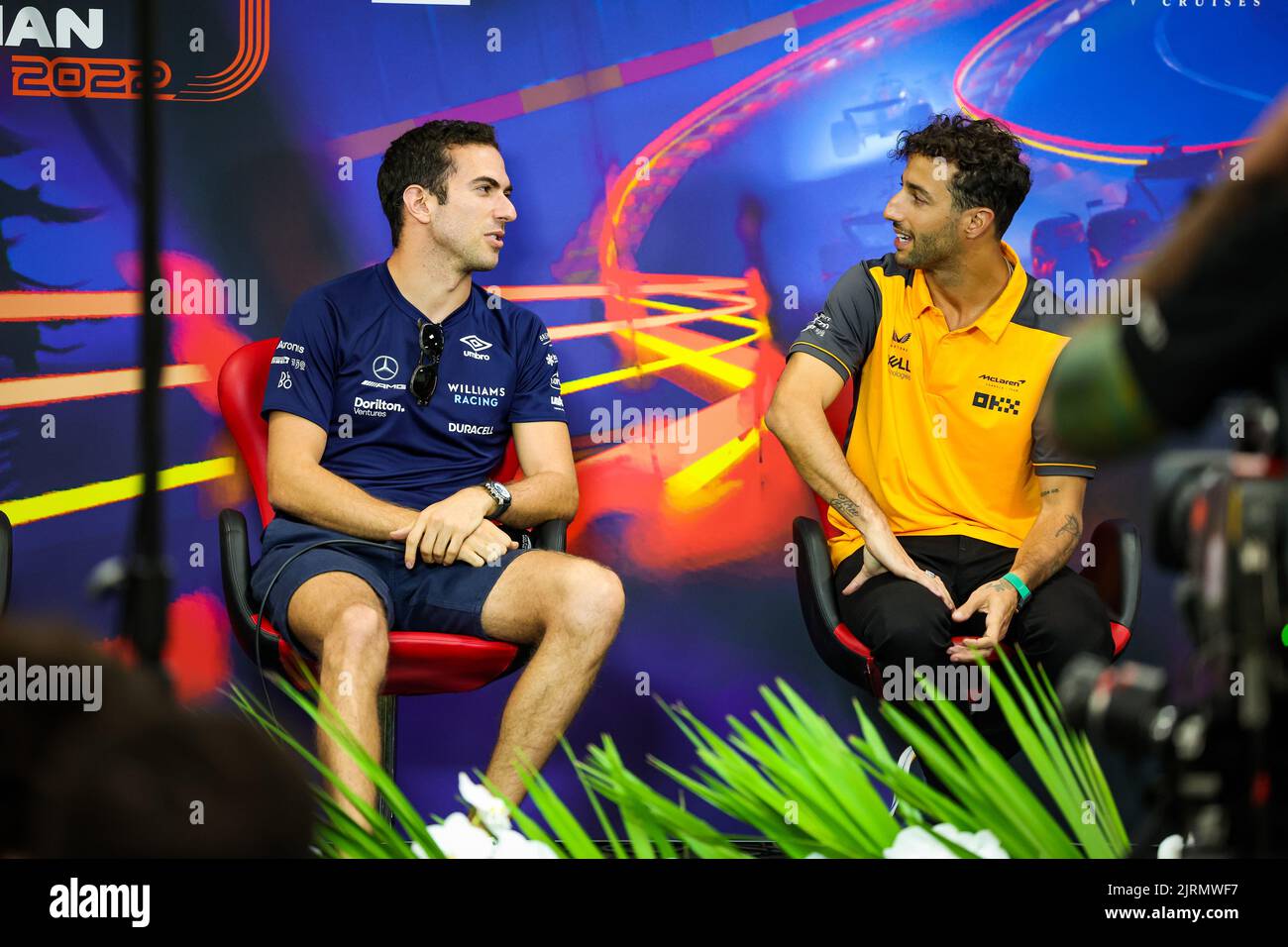 LATIFI Nicholas (can), Williams Racing FW44, RICCIARDO Daniel (aus ...