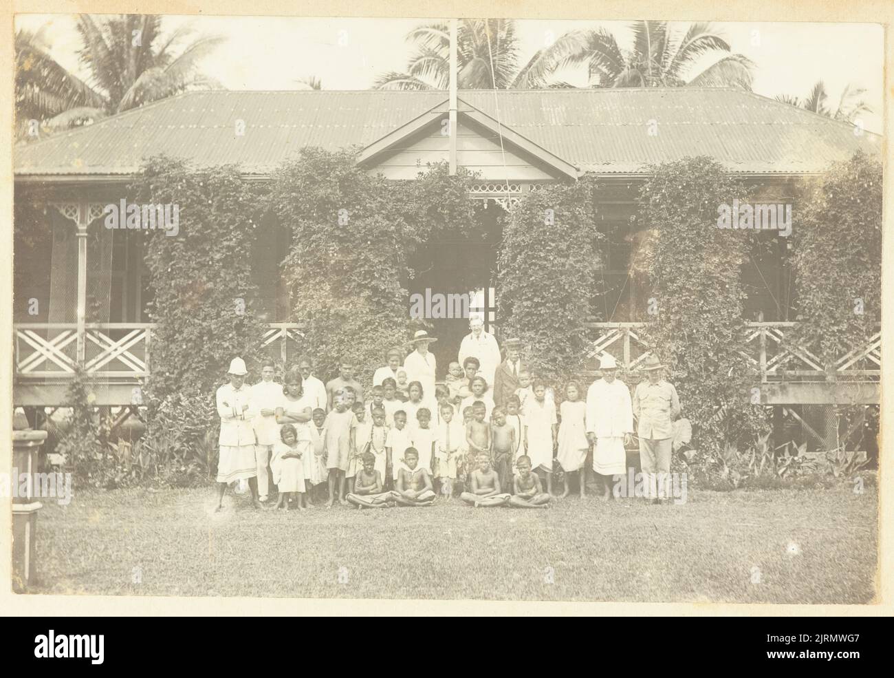 Party at Mulinu'u. From the album: Skerman family album, circa 1916 ...