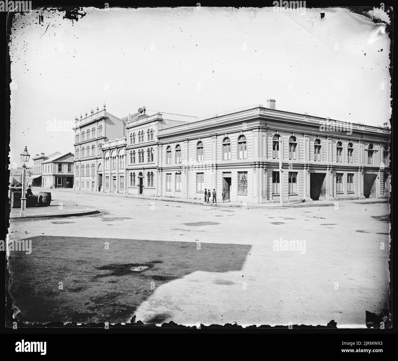 Nathan's Building on completion, 1870, Wellington, by James Bragge ...