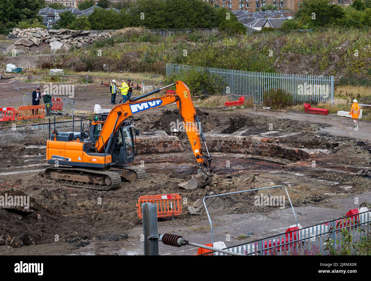 Meadowbank, Edinburgh, Scotland, UK, 25th August 2022. Remains of ...