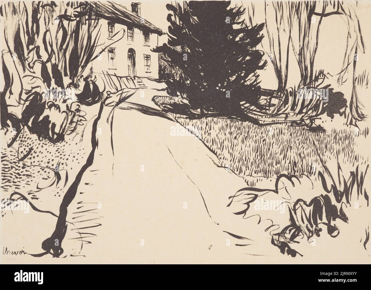 The drive, 1919 - 1925, England, by Francis Unwin. Gift of Rex Nan ...