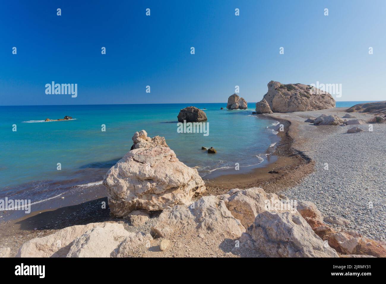 Aphrodite Beach near Paphos, Cyprus Stock Photo - Alamy
