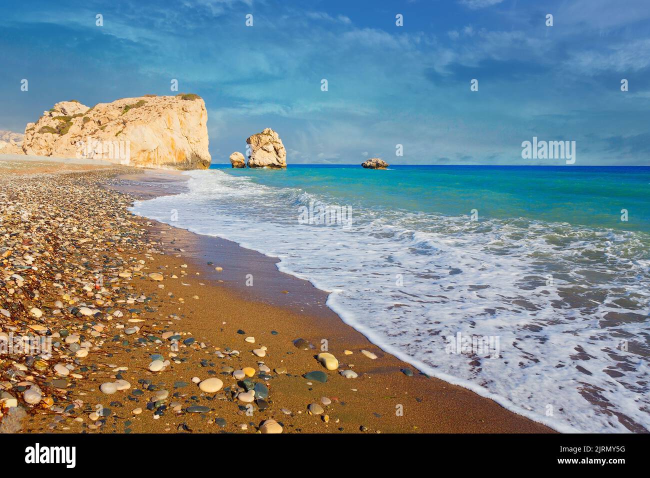 Aphrodite Beach near Paphos, Cyprus Stock Photo - Alamy