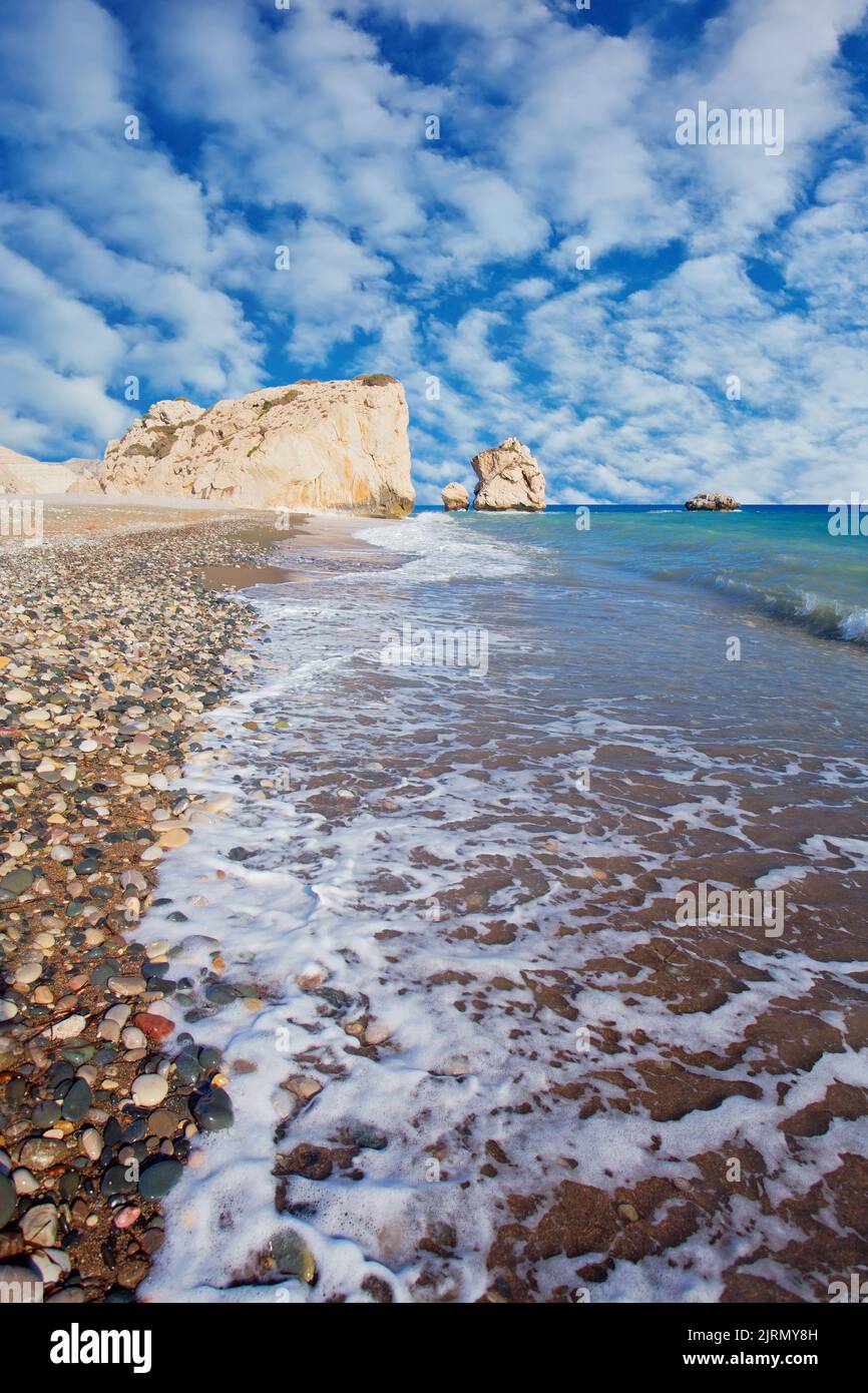 Aphrodite Beach near Paphos, Cyprus Stock Photo - Alamy