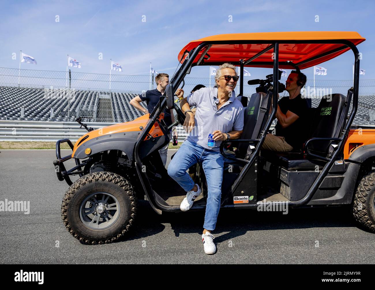 ZANDVOORT - Jan Lammers during a tour of Circuit Zandvoort. The Formula ...