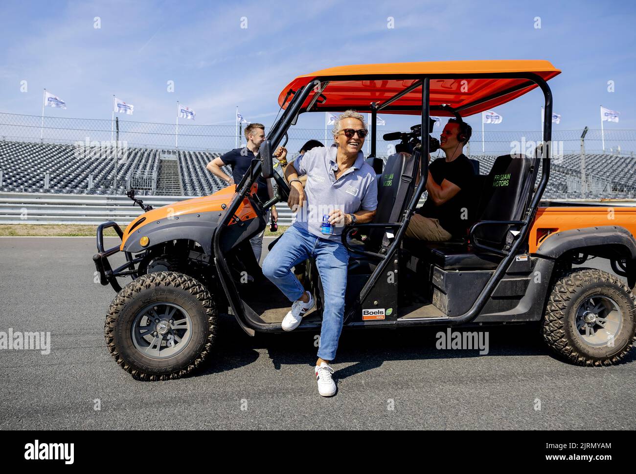 ZANDVOORT - Jan Lammers during a tour of Circuit Zandvoort. The Formula ...