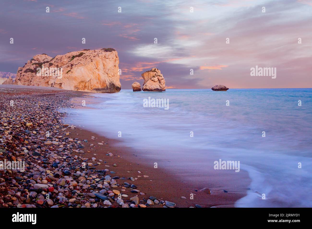 Aphrodite Beach near Paphos, Cyprus Stock Photo - Alamy