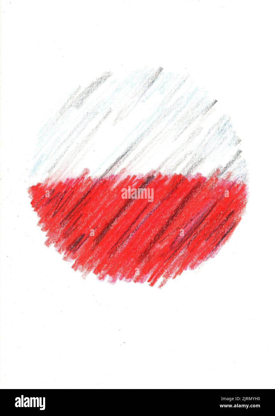 Flag of Poland as a globe on a white background Stock Photo - Alamy