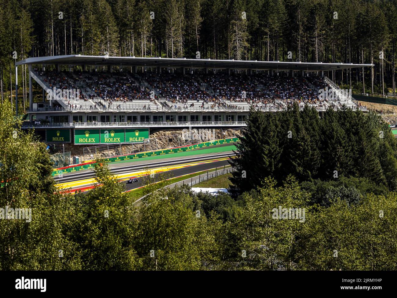 SPA - The new grandstand in Eau Rouge on the Spa-Francorchamps race ...