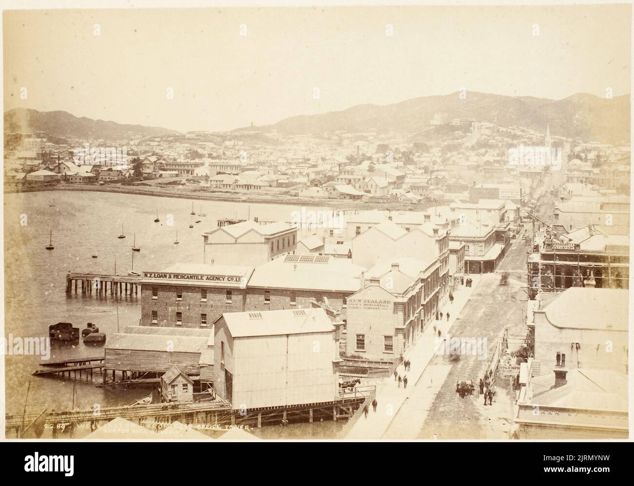 Wellington from Post Office Tower. From the album: New Zealand Views ...
