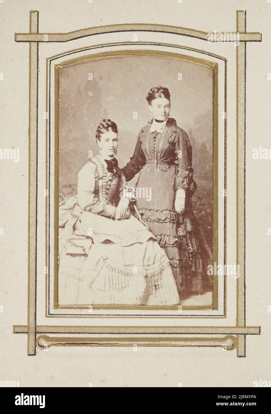 Untitled [portrait of two young women], circa 1870, maker unknown Stock ...