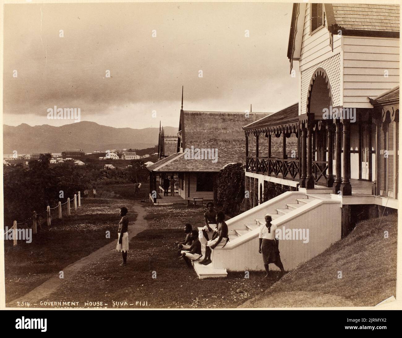 Government House - Suva - Fiji, 1884, Dunedin, by Burton Brothers Stock ...