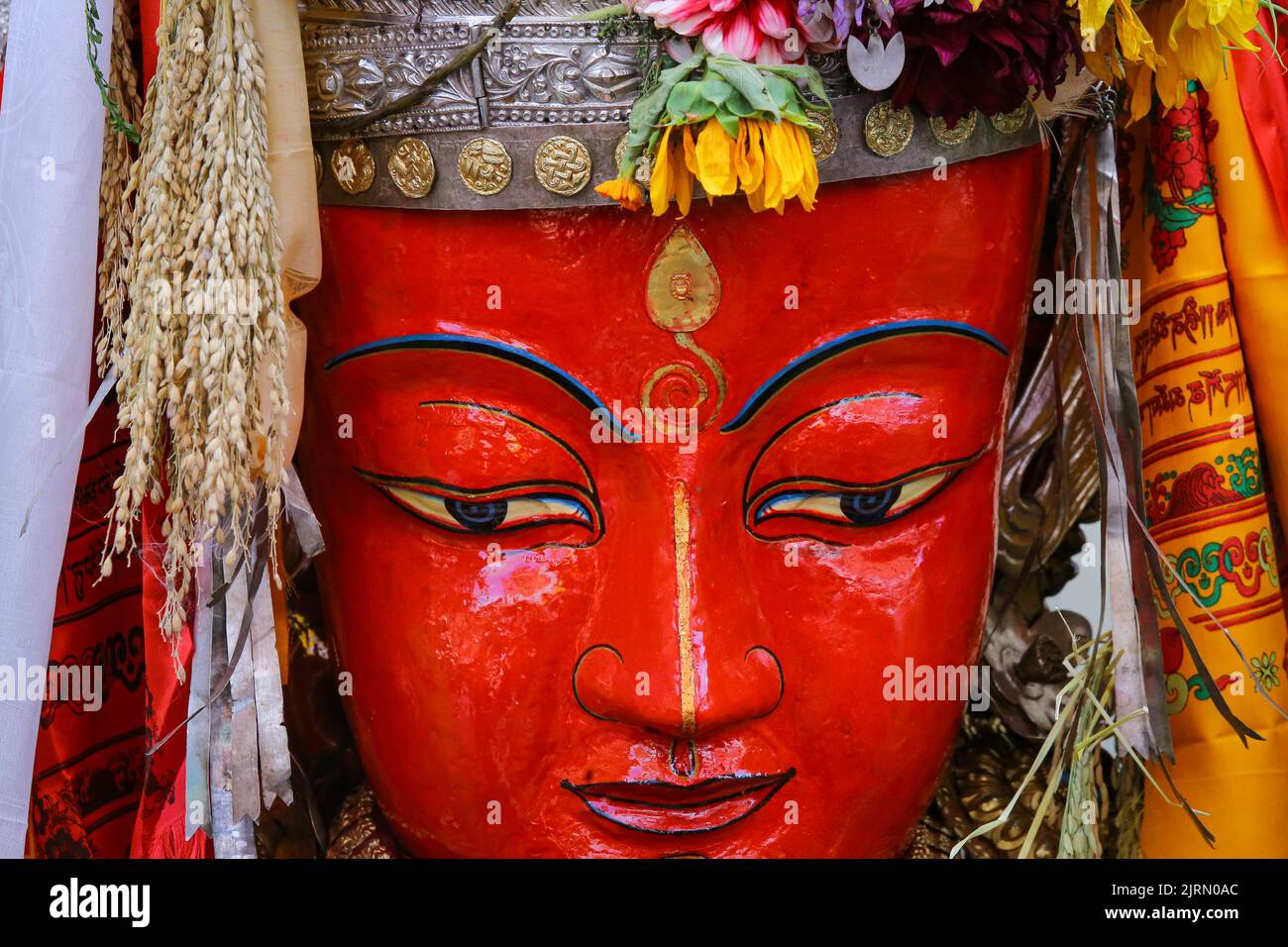 On August.25,2022 in Bhaktapur, Nepal. Deepankar Buddha is captured on ...