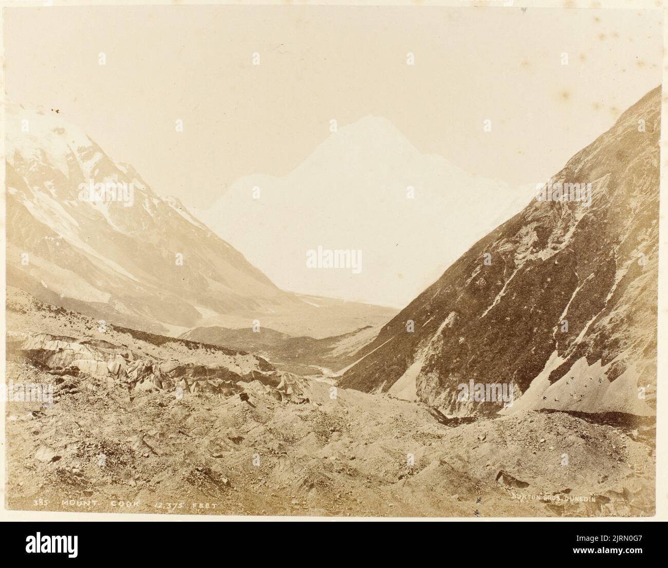 Mount Cook, 12,375 Feet, 1875, Dunedin, by Burton Brothers, Alfred ...