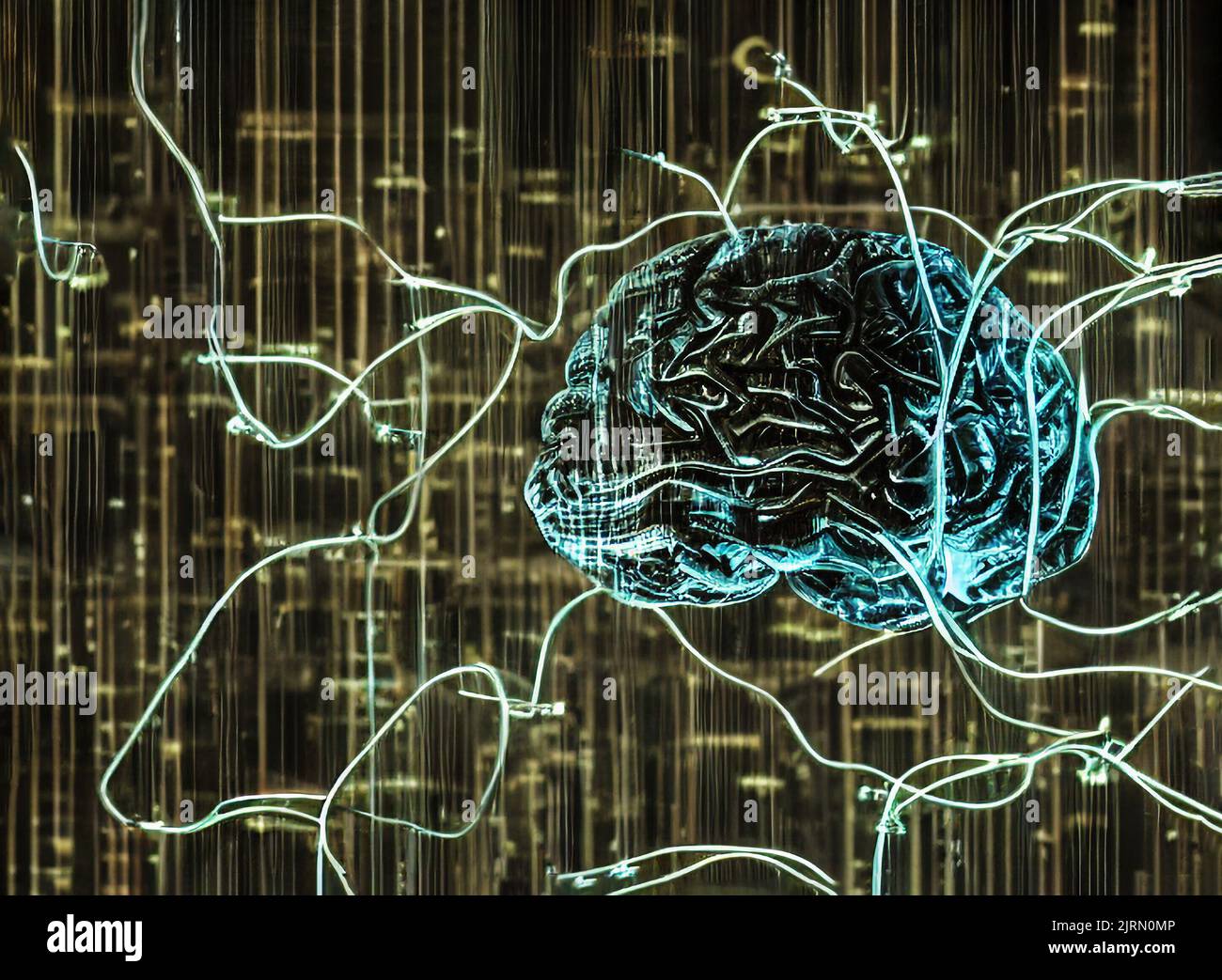 An illustration of an artificial brain Stock Photo - Alamy
