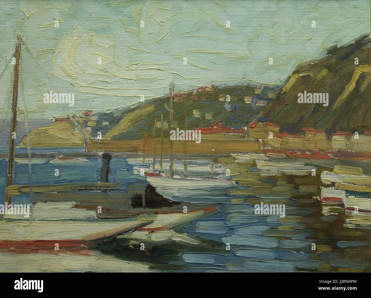Oriental Bay, Wellington, circa 1918, by Ernest George Hood. Gift of ...