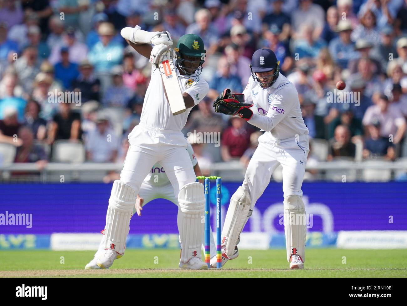 South Africa's Kagiso Rabada during day one of the second LV= Insurance ...