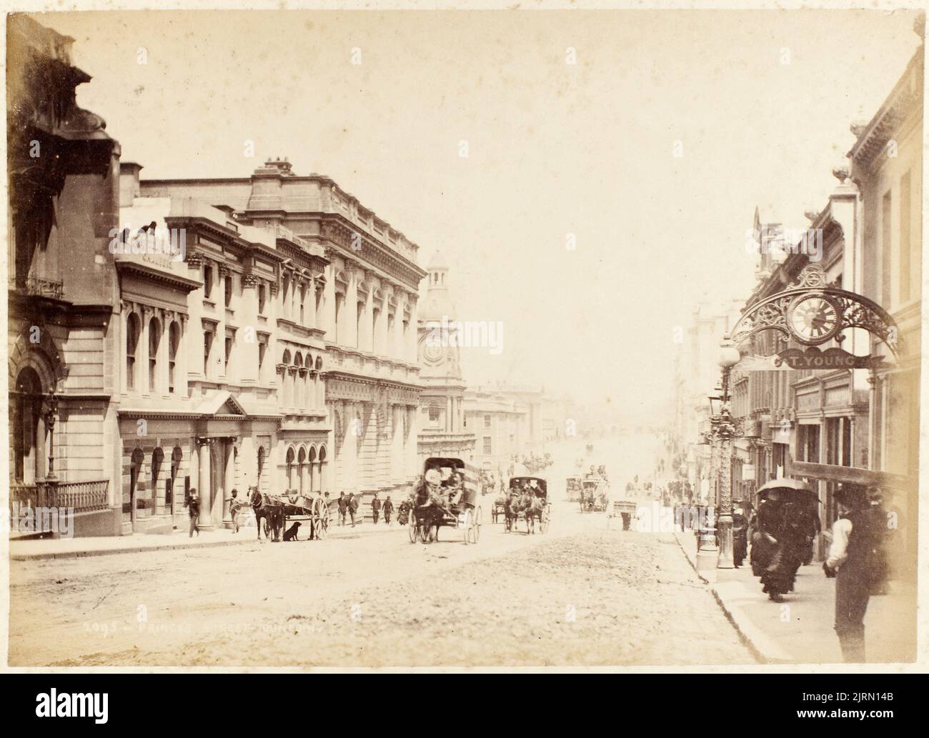 Princes Street, Dunedin. From the album: Views of New Zealand Scenery ...