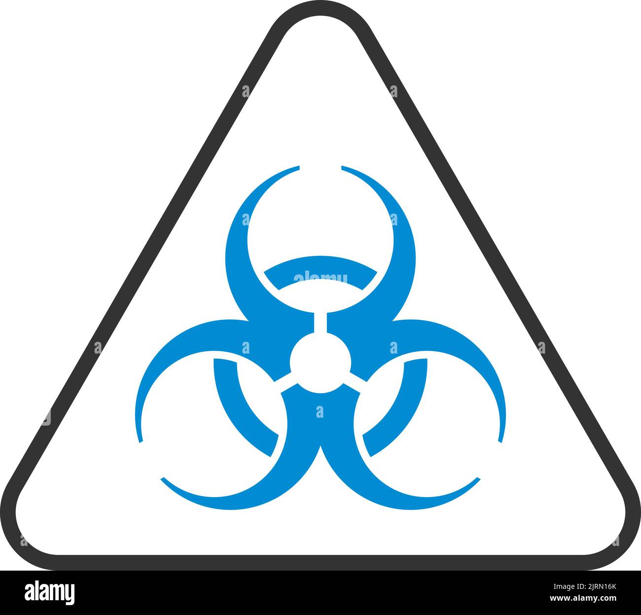 Icon Of Biohazard. Editable Bold Outline With Color Fill Design. Vector ...